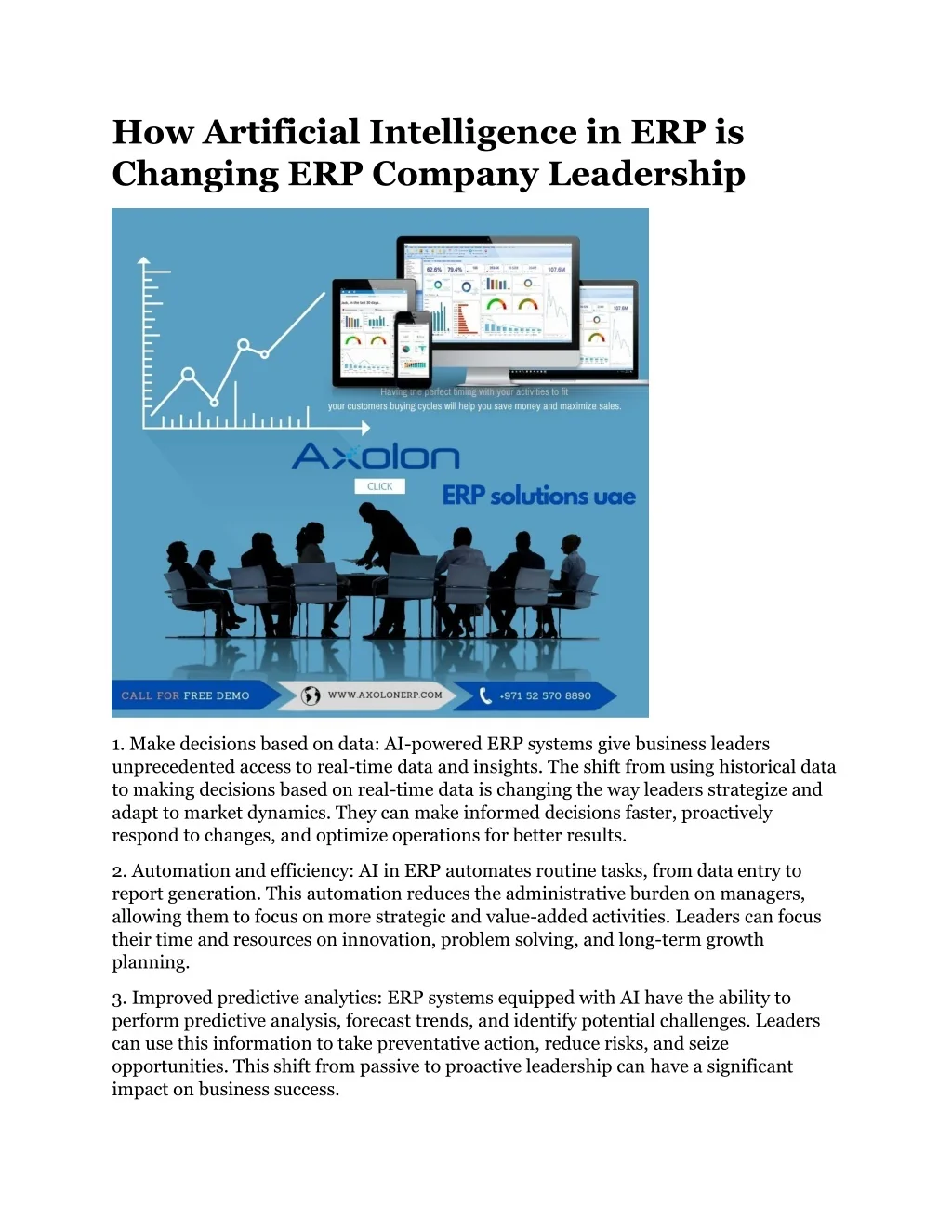 PPT - How Artificial Intelligence in ERP is Changing ERP Company Leadership PowerPoint ...