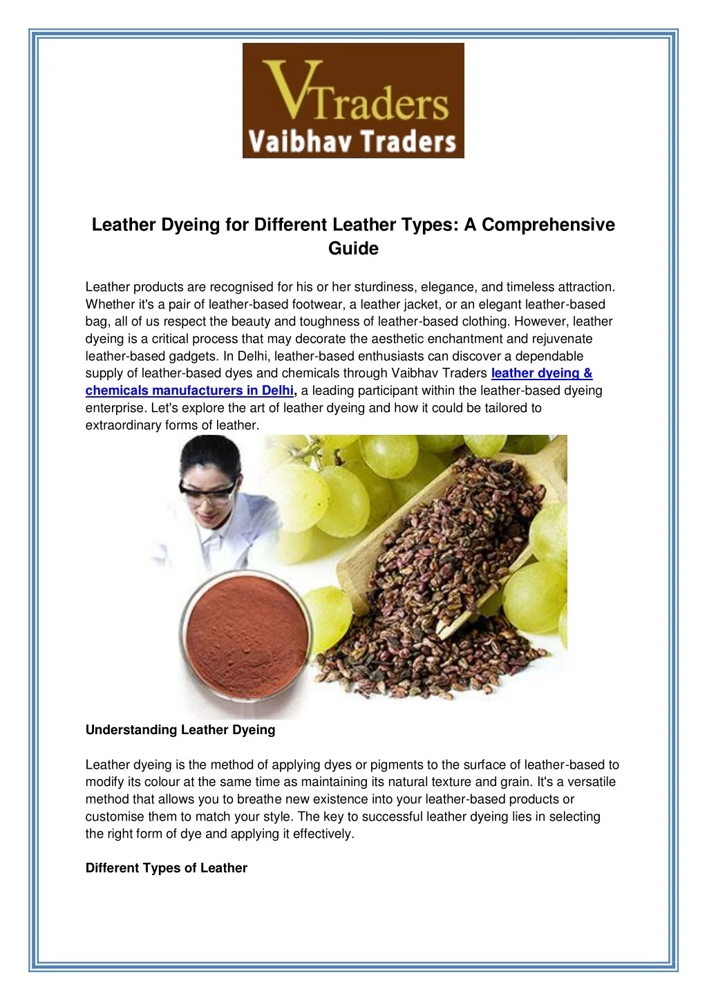 PPT - Leather Dyeing for Different Leather Types A Comprehensive Guide ...
