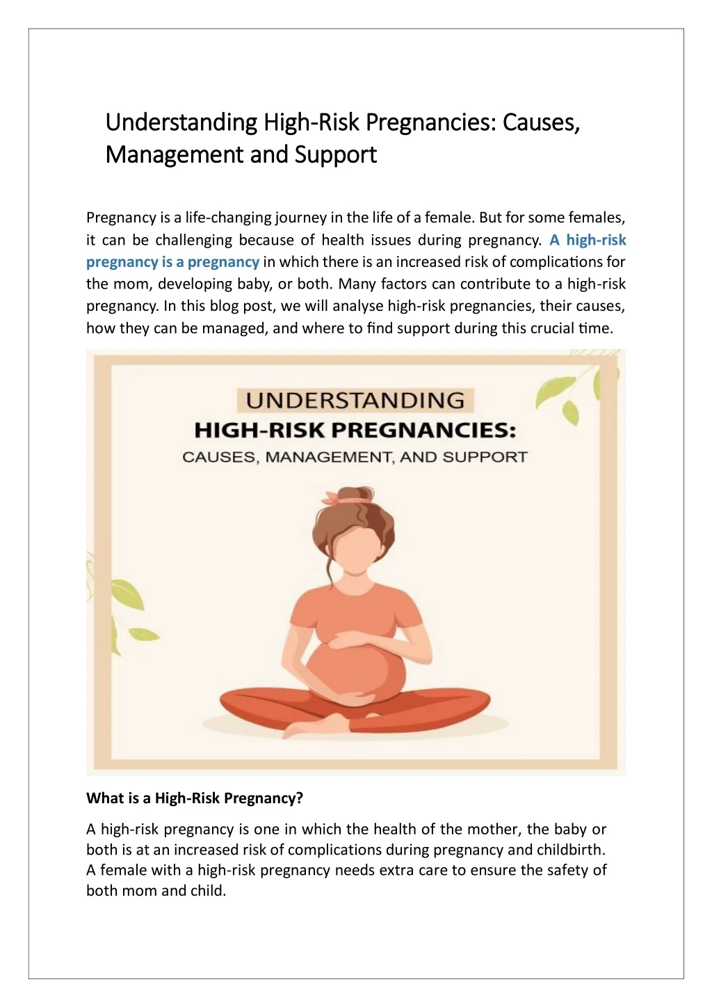 PPT - Understanding High-Risk Pregnancies Causes, Management and ...