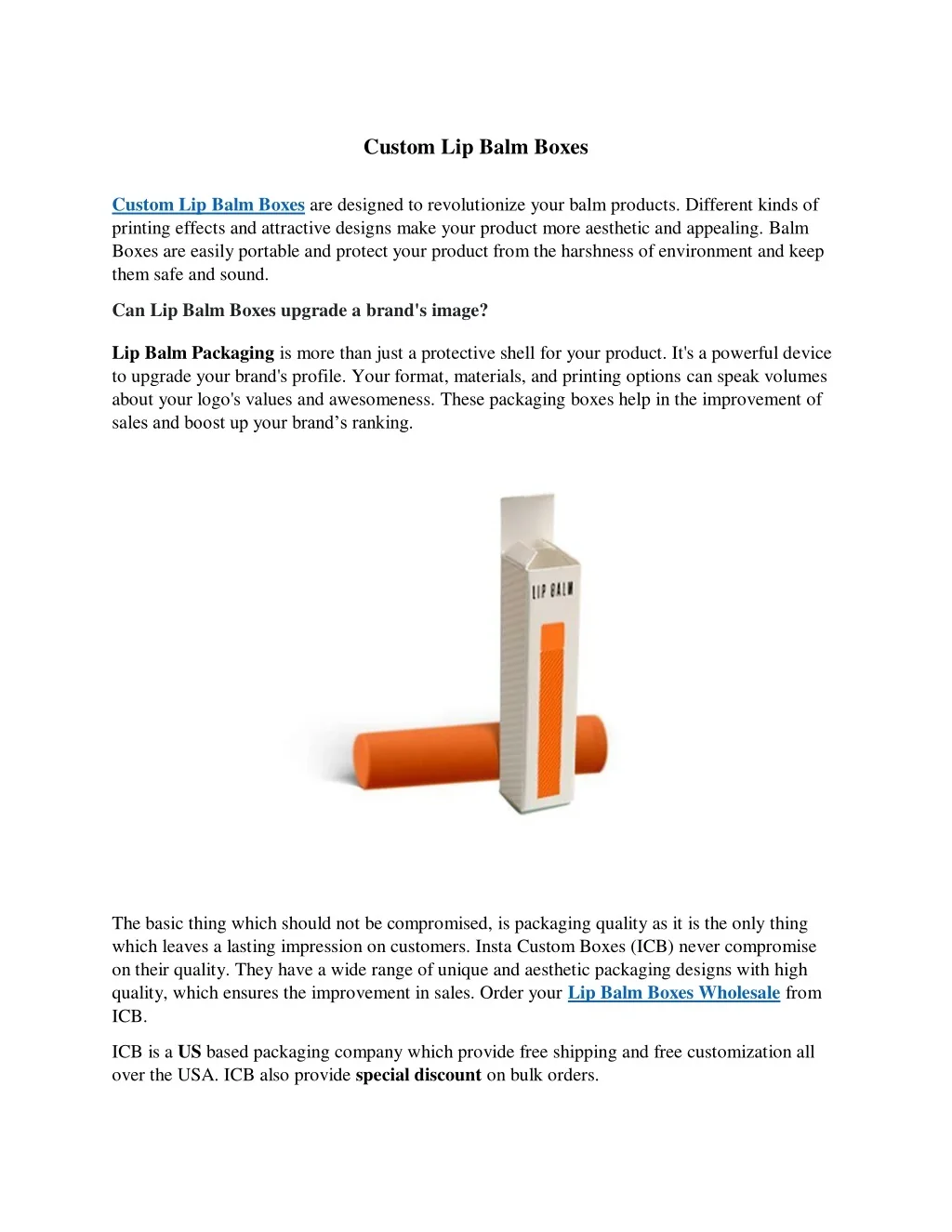 PPT - Custom Lip Balm Boxes PowerPoint Presentation, free download - ID ...