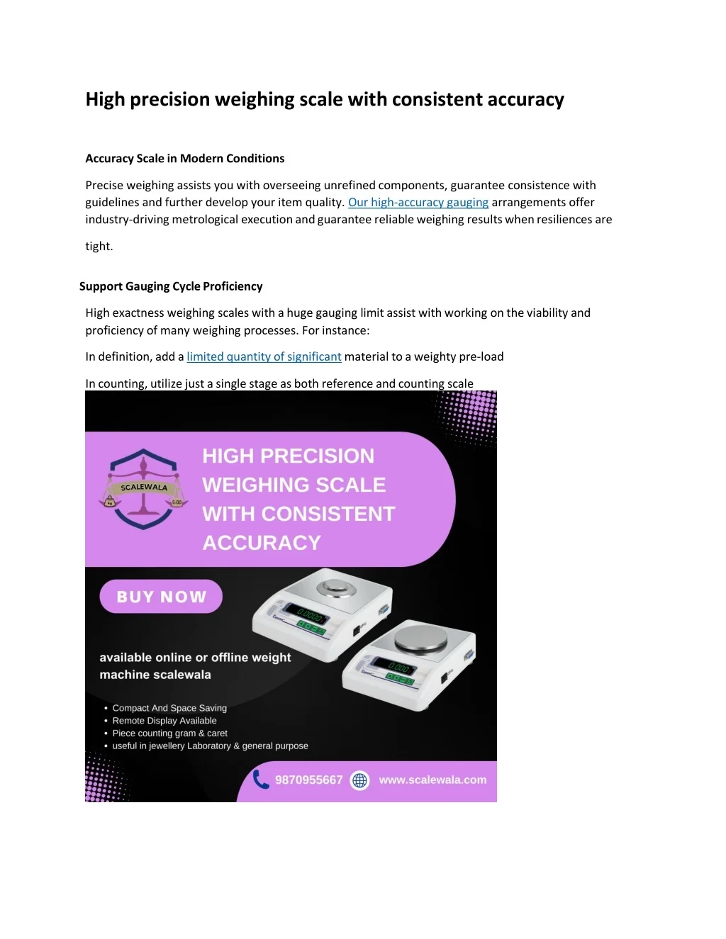 PPT - High precision weighing scale with consistent accuracy tapson ...