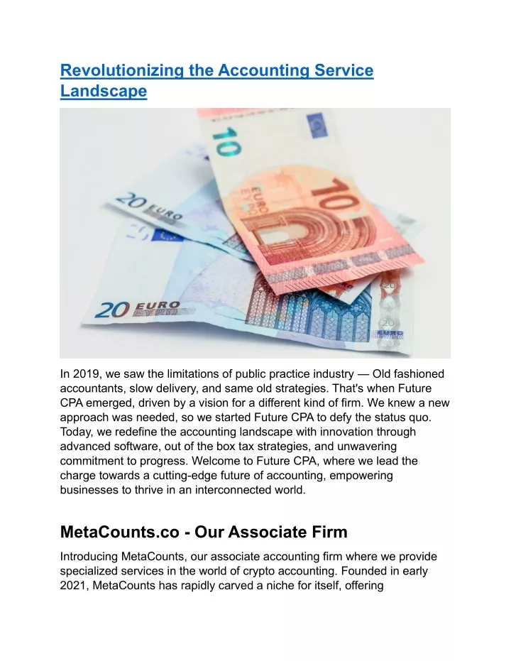 PPT - Revolutionizing the Accounting Service Landscape PowerPoint ... PPT - Revolutionizing the Accounting Service Landscape PowerPoint ...