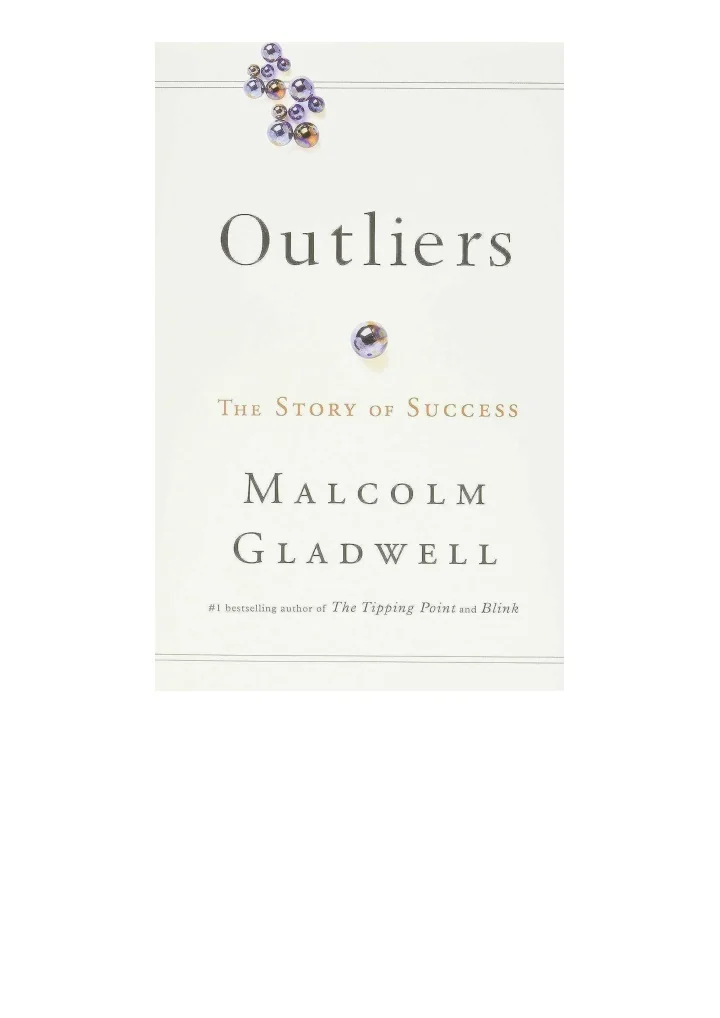 PPT - Download Outliers The Story Of Success full PowerPoint ...