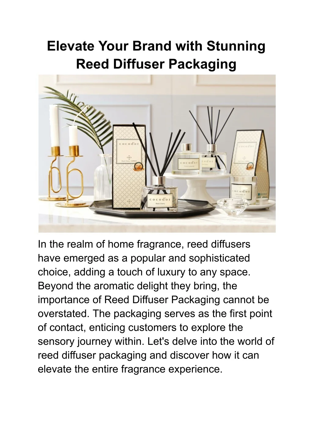 PPT - Elevate Your Brand with Stunning Reed Diffuser Packaging PowerPoint Presentation - ID:12594883
