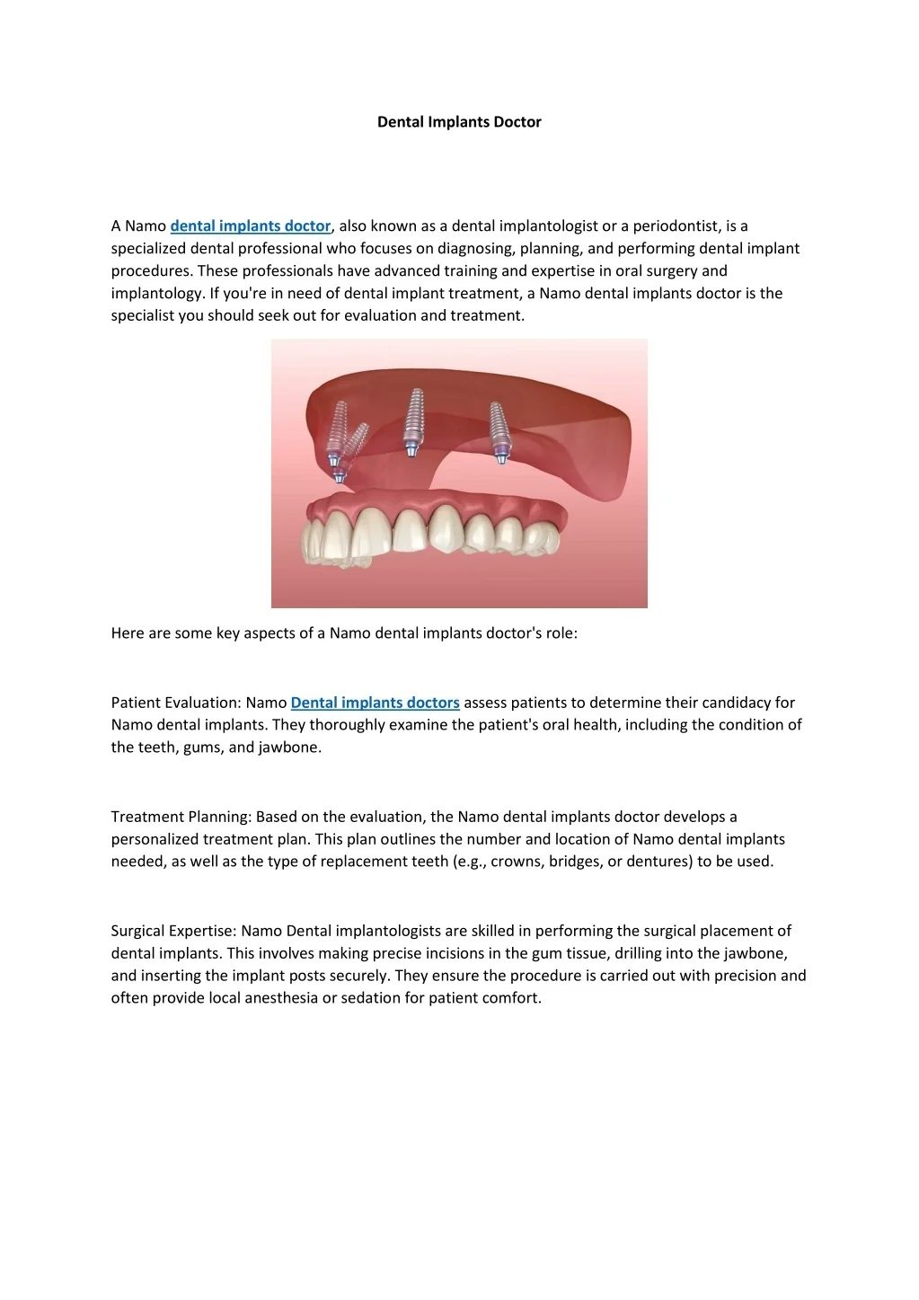 PPT - Dental Implants Doctor PowerPoint Presentation, free download - ID:12595634