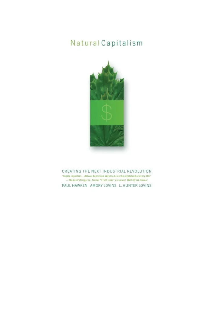 PPT - PDF read online Natural Capitalism Creating The Next Industrial ...
