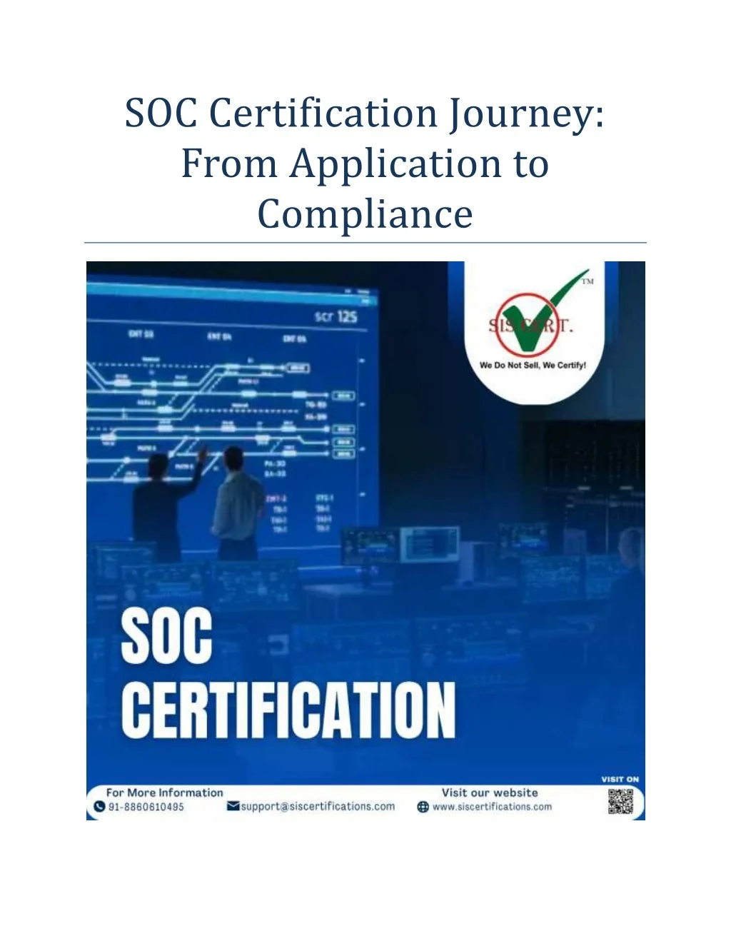 PPT - SOC Certification Journey: From Application to Compliance ...