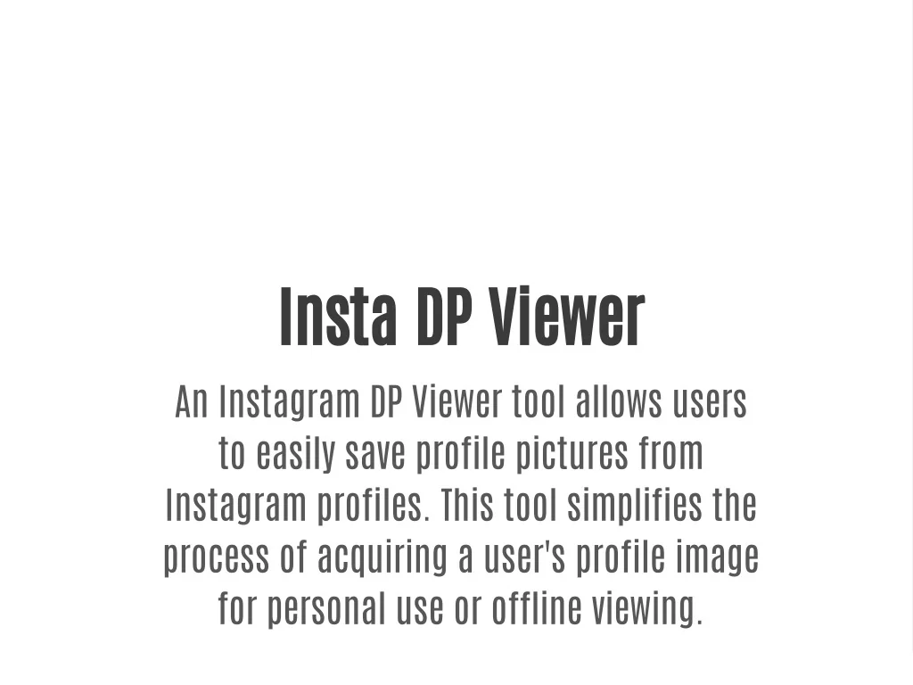 PPT - insta dp viewer PowerPoint Presentation, free download - ID:12598611