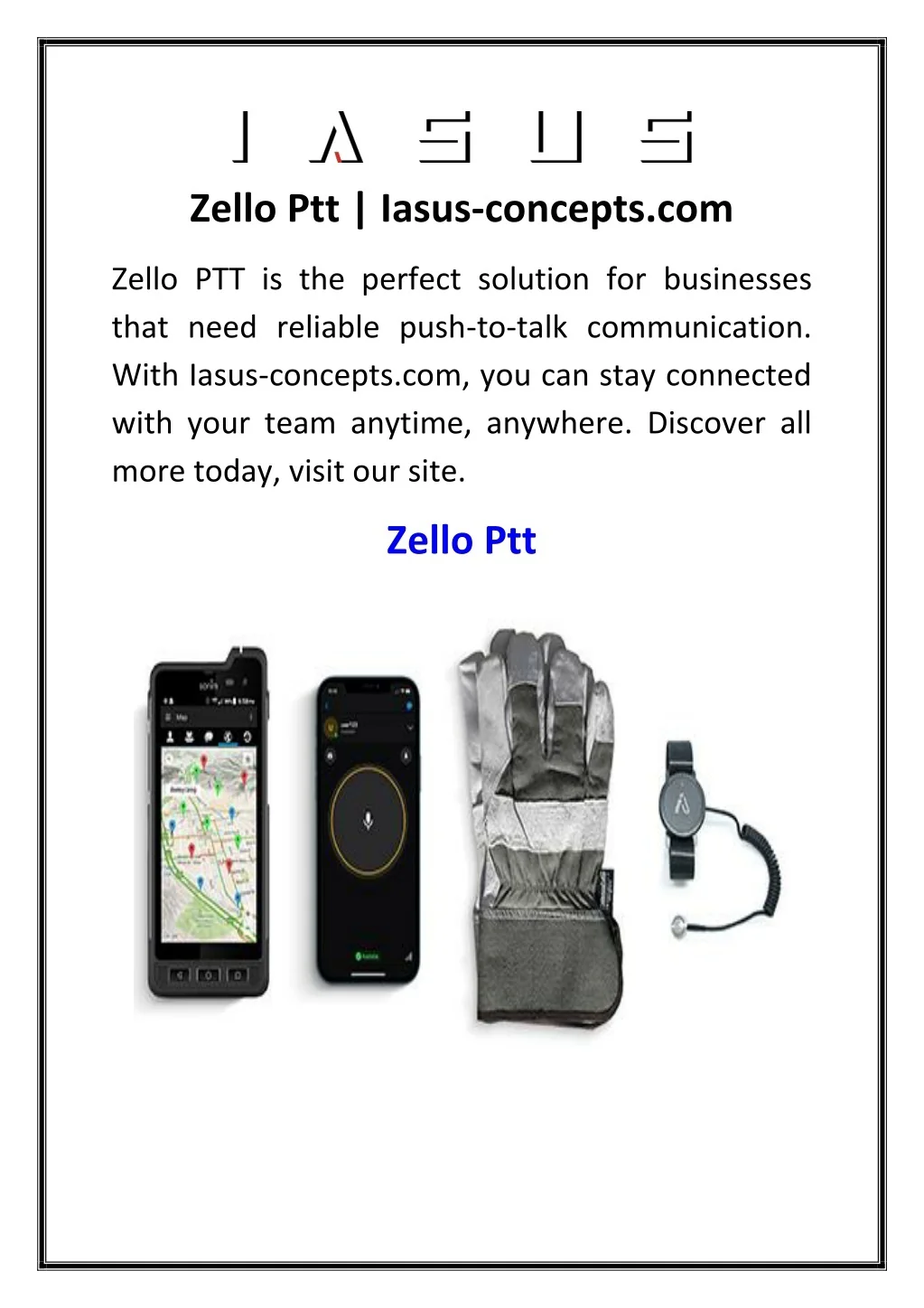 PPT - Zello Ptt Iasus-concepts.com PowerPoint Presentation, free ...