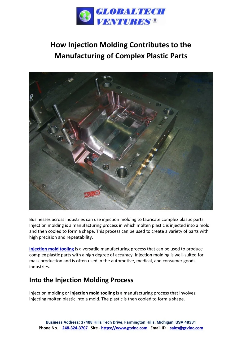 PPT - How Injection Molding Contributes to the Manufacturing of Complex ...