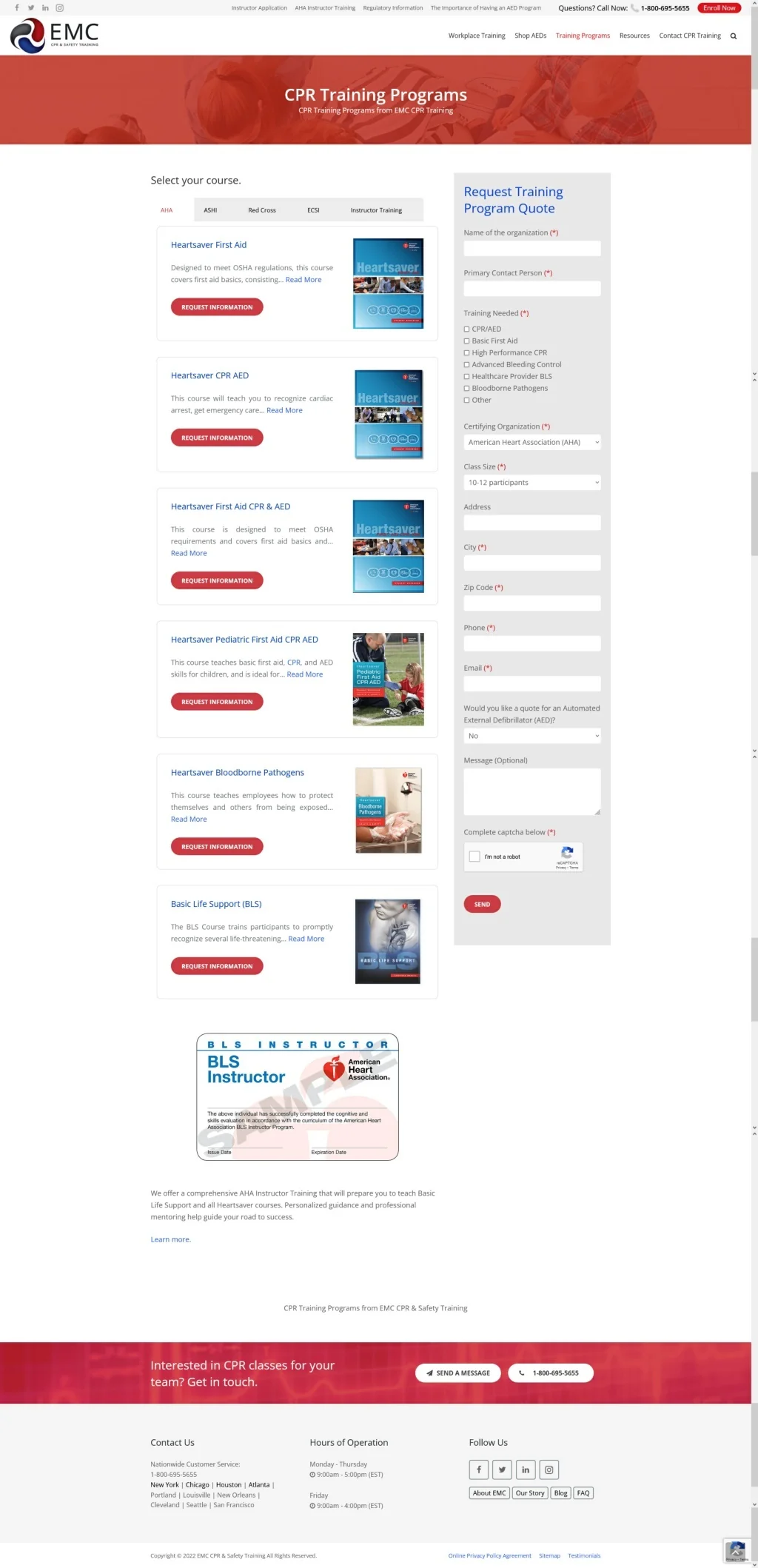 PPT - AED CPR Training Programs EMC CPR Safety Training PowerPoint ...