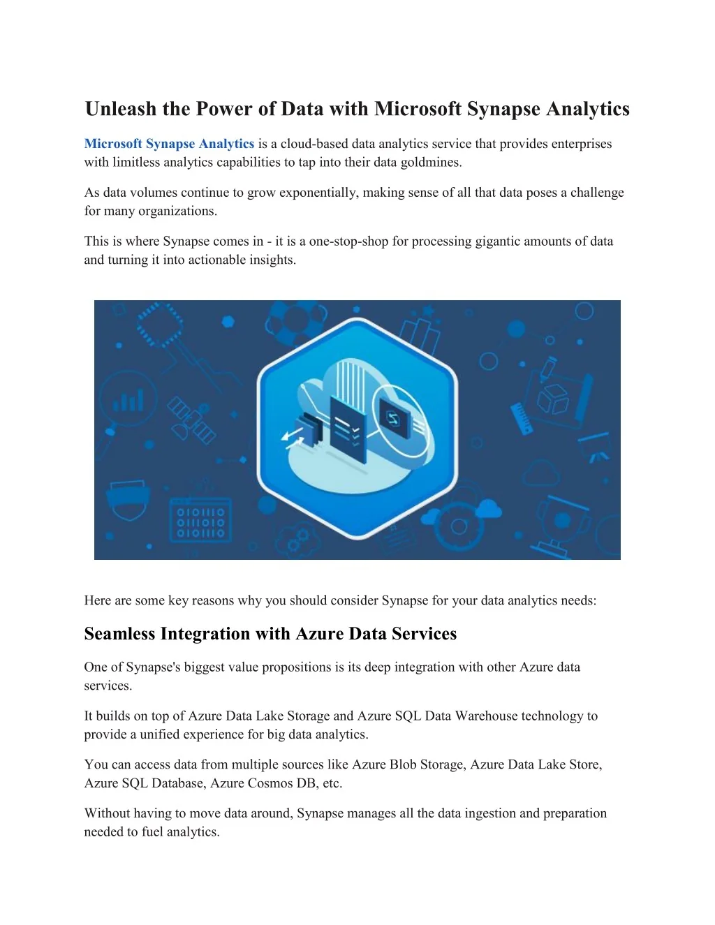 PPT - Unleash the Power of Data with Microsoft Synapse Analytics ...