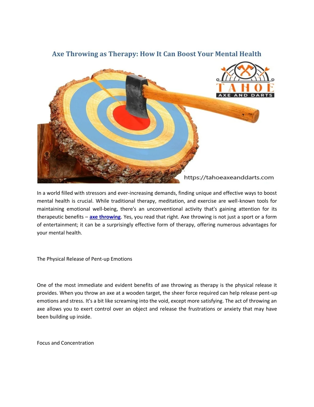 PPT - Axe Throwing as Therapy PowerPoint Presentation, free download ...
