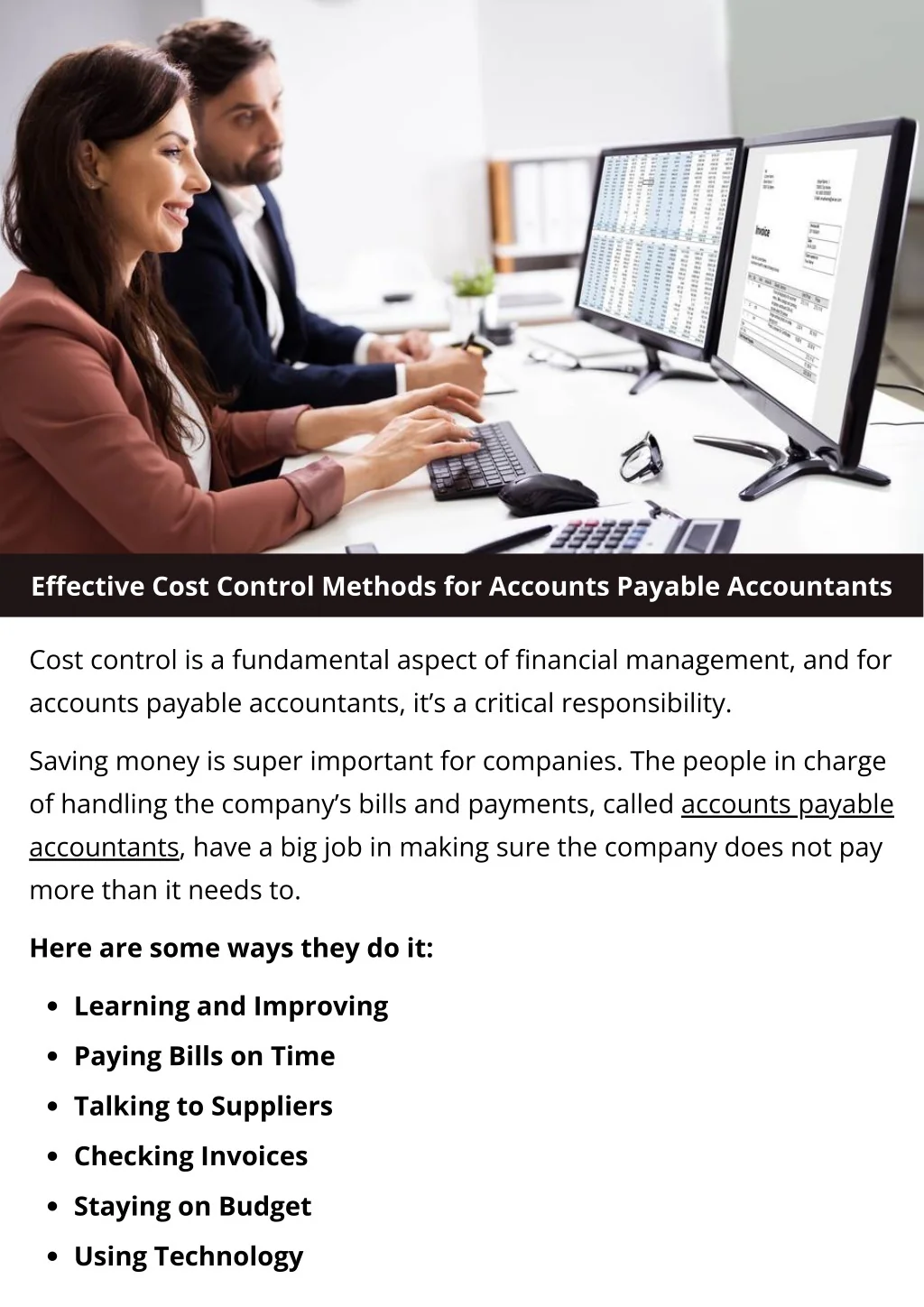 PPT - Effective Cost Control Methods for Accounts Payable Accountants ...