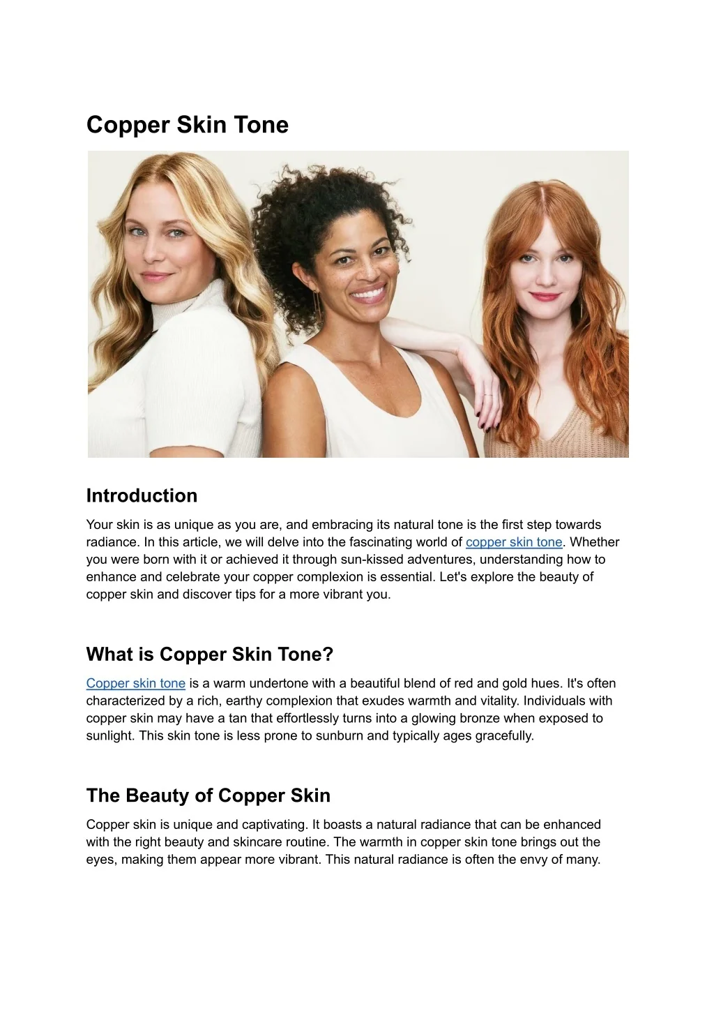 PPT - Copper Skin Tone PowerPoint Presentation, free download - ID:12604022