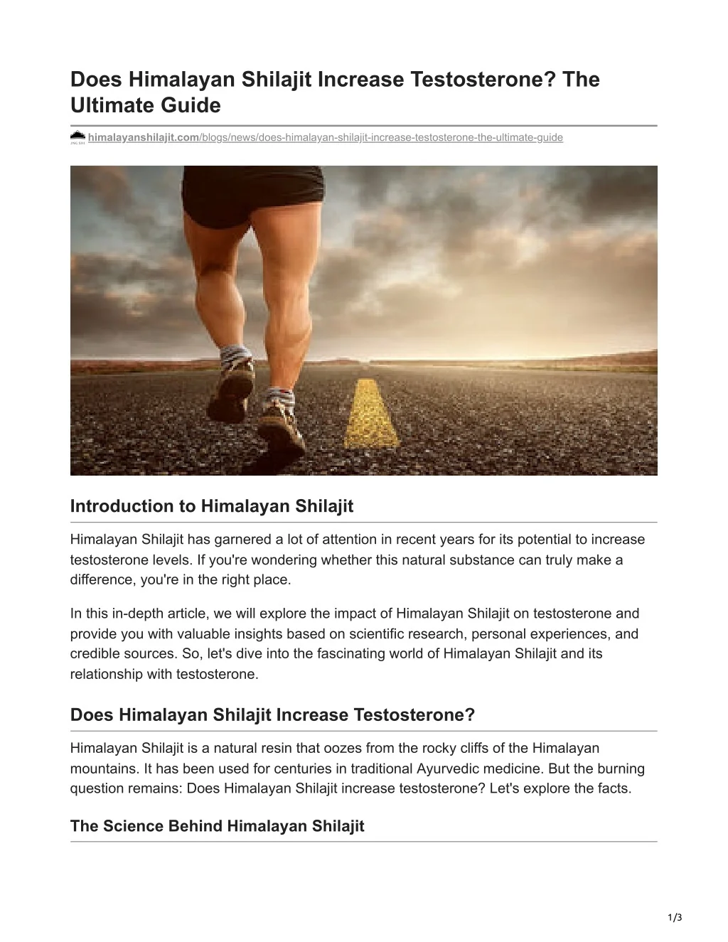 PPT - himalayanshilajit.com-Does Himalayan Shilajit Increase ...