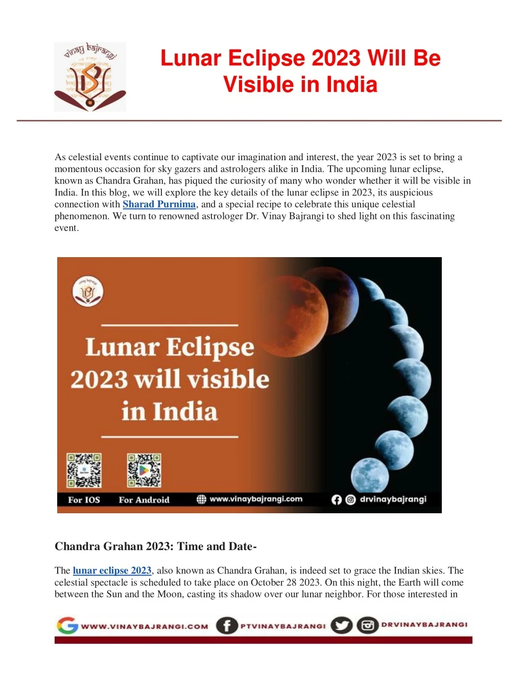 PPT - Lunar Eclipse 2023 Will Be Visible in India PowerPoint ...