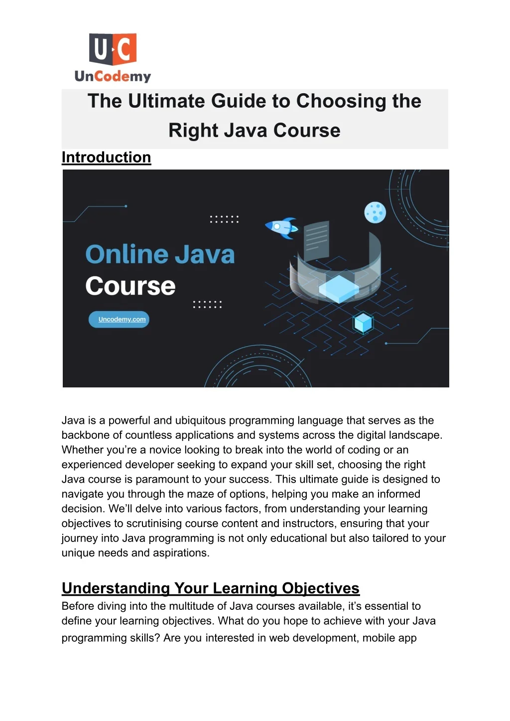PPT - The Ultimate Guide to Choosing the Right Java Course PowerPoint Presentation - ID:12610080