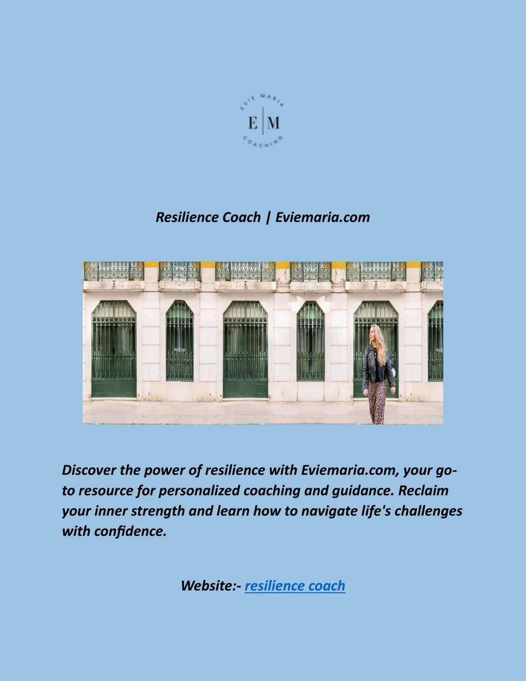 PPT - Resilience Coach Eviemaria com PowerPoint Presentation, free ...