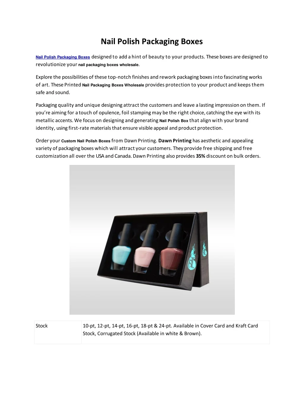 PPT - Nail Polish Packaging Boxes PowerPoint Presentation, free ...