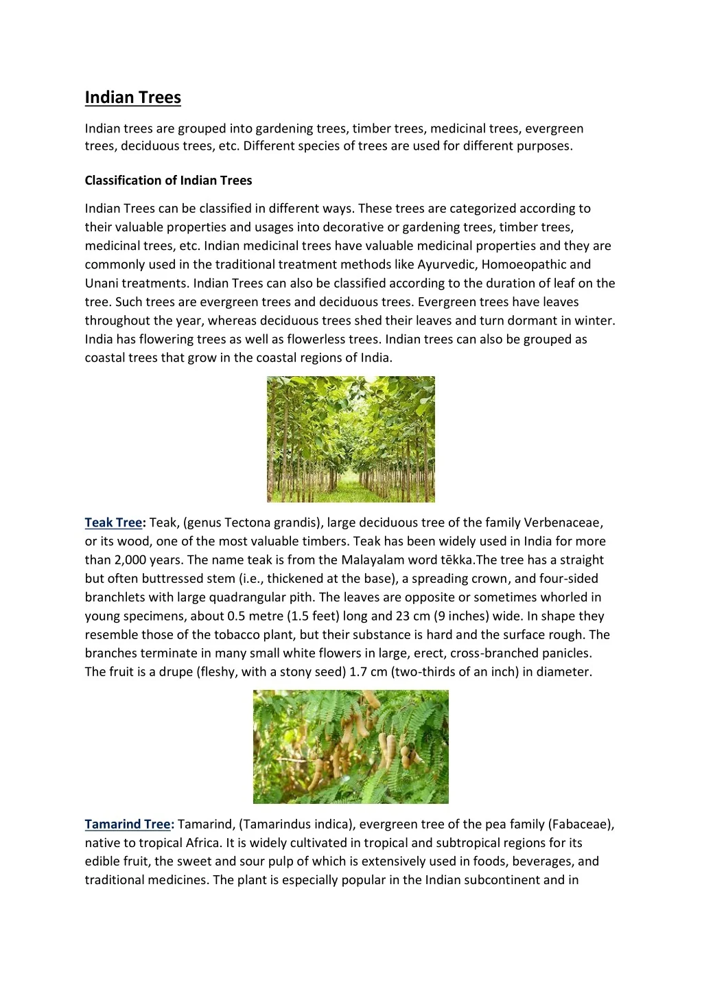 PPT - Classification of Indian Trees PowerPoint Presentation, free ...