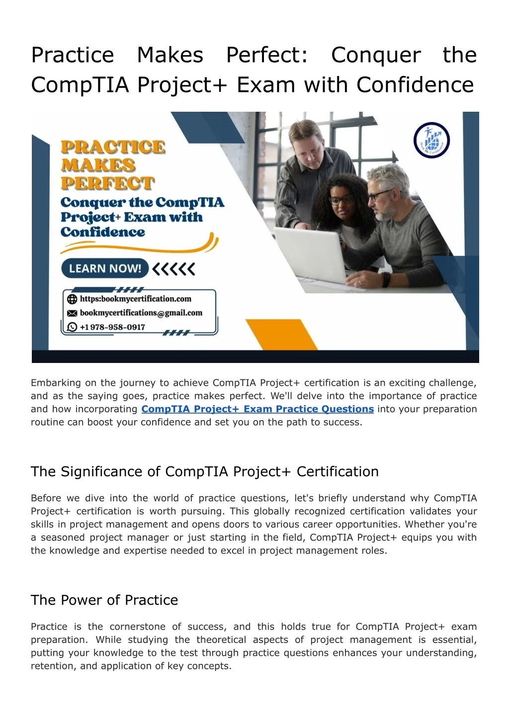 PPT - Practice Makes Perfect_ Conquer the CompTIA Project Exam with ...