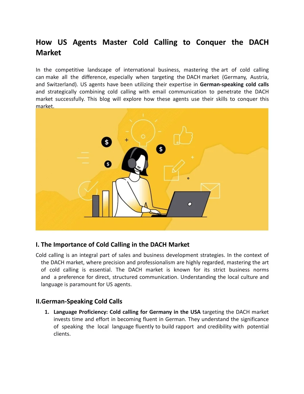 PPT - How US Agents Master Cold Calling to Conquer the DACH Market ...