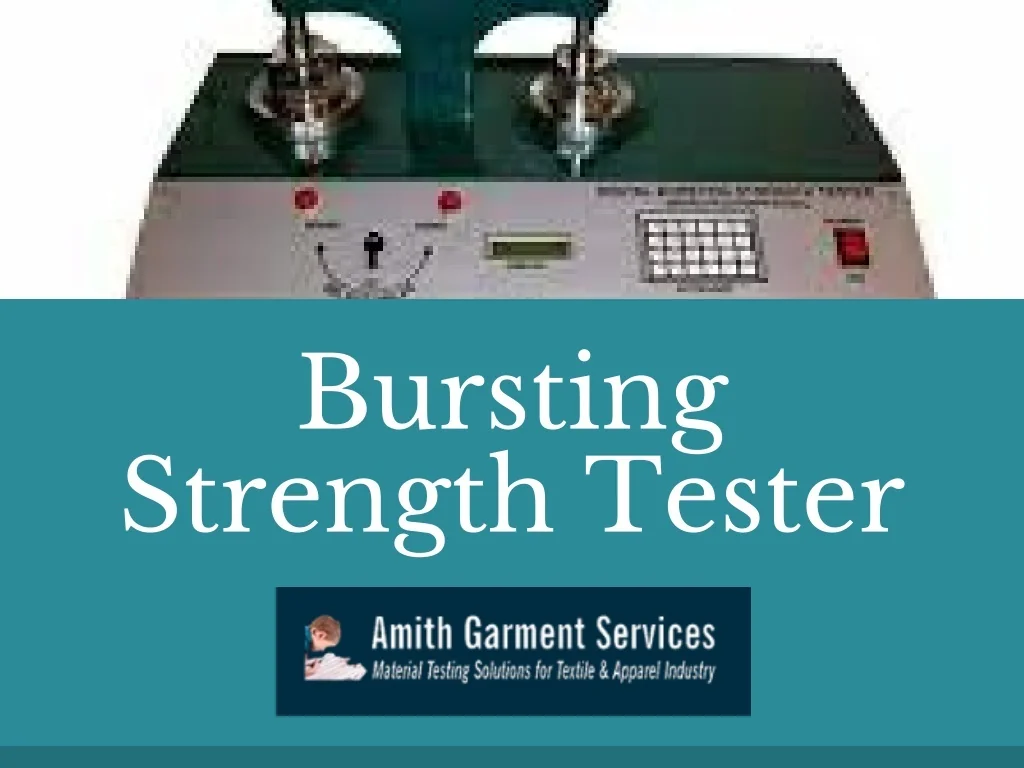 PPT - Bursting Strength Tester PowerPoint Presentation, free download ...