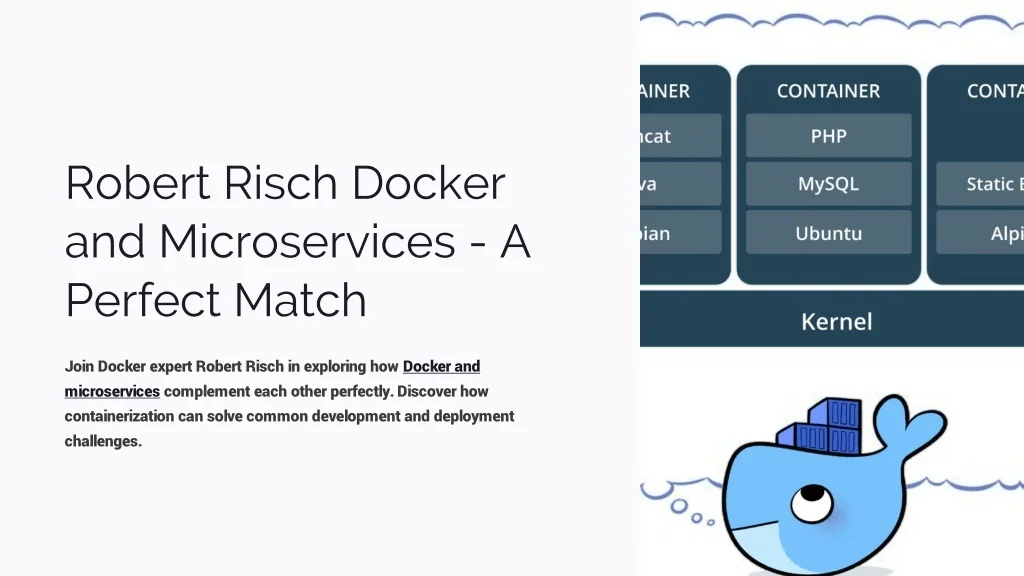 PPT - Robert Risch - Docker and Microservices A Perfect Match ...