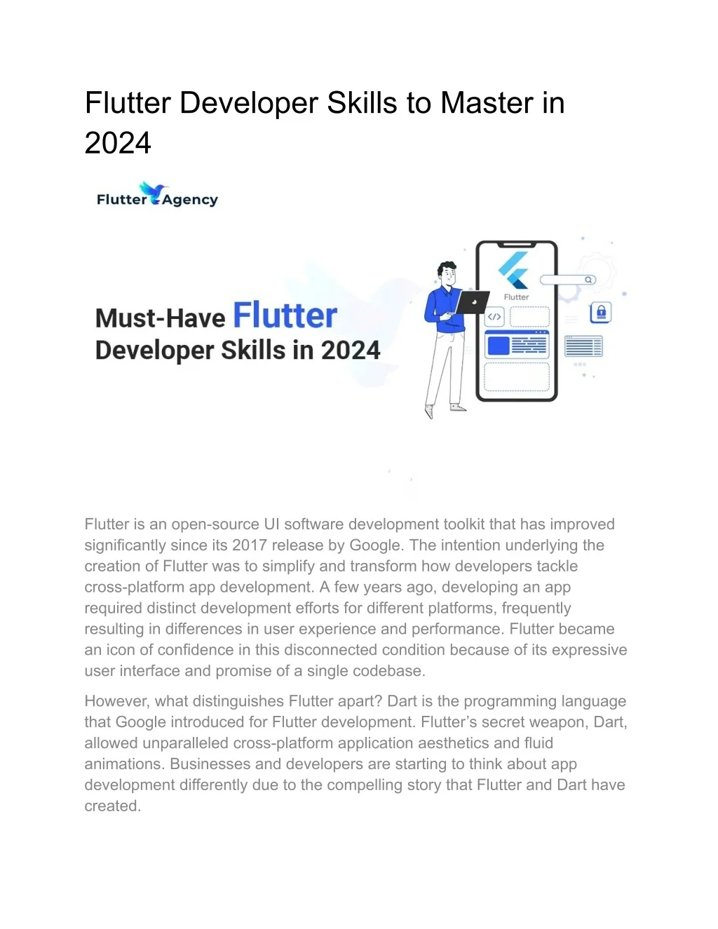 PPT - Flutter Developer Skills to Master in 2024 PowerPoint Presentation - ID:12622711
