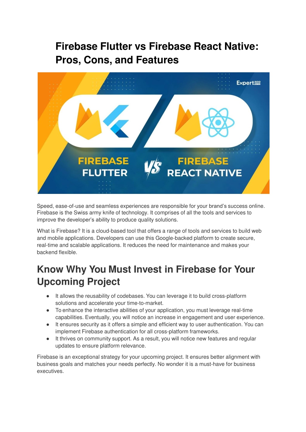 PPT - Firebase Flutter vs Firebase React Native_ Pros, Cons, and ... PPT - Firebase Flutter vs Firebase React Native_ Pros, Cons, and ...