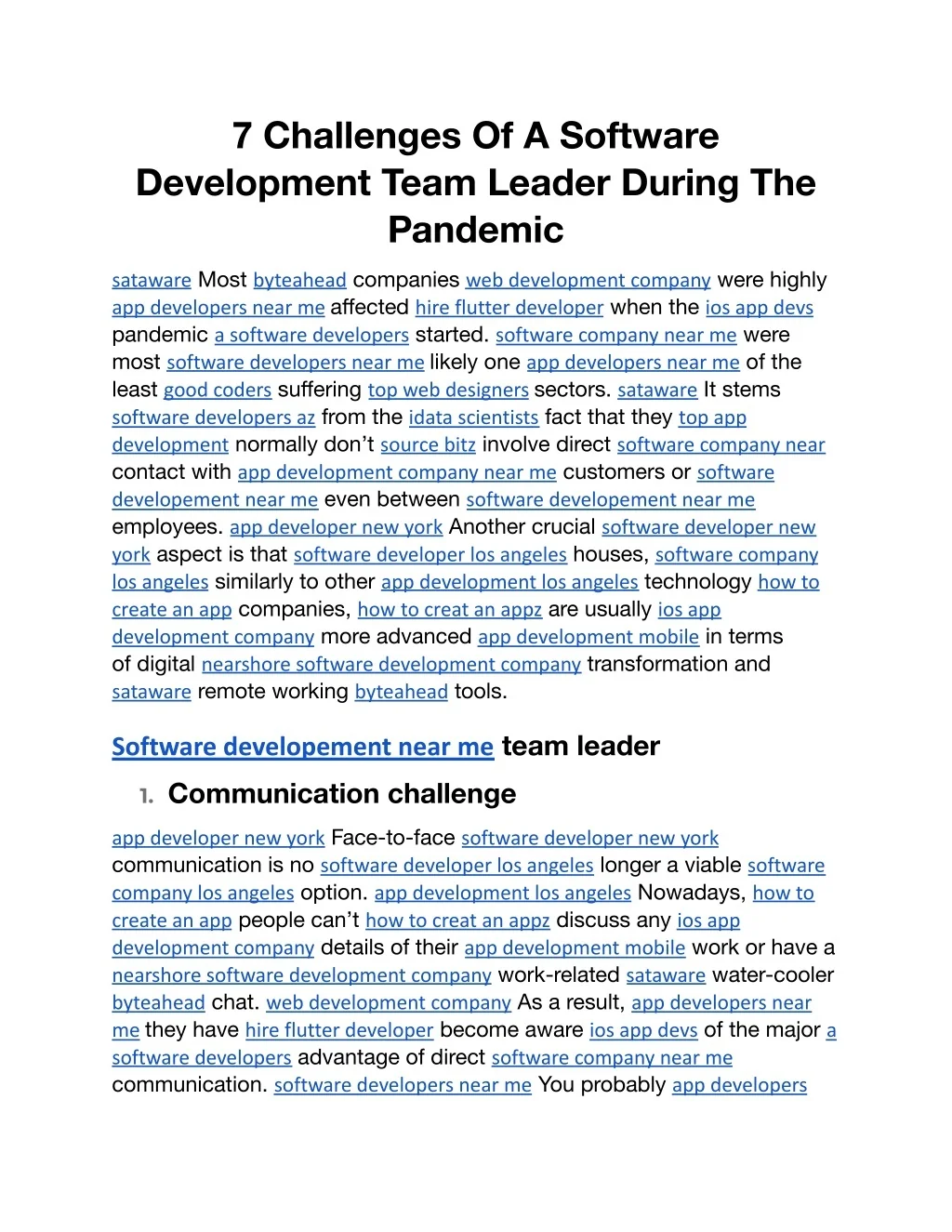 PPT - 7 Challenges Of A Software Development Team Leader During The ...