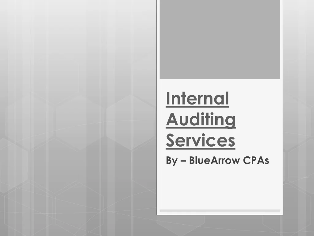 PPT - Internal Auditing Services - BA PowerPoint Presentation, free ...