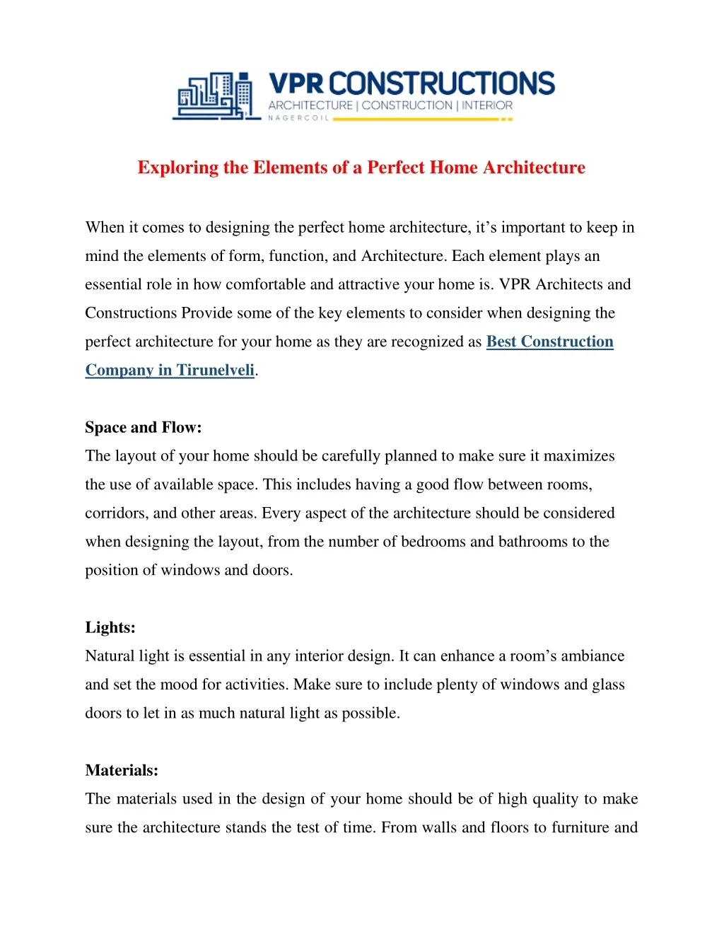 PPT - Exploring the Elements of a Perfect Home Architecture PowerPoint ...