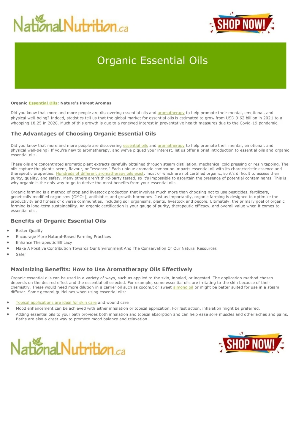 PPT - Organic Essential Oils PowerPoint Presentation, free download ...