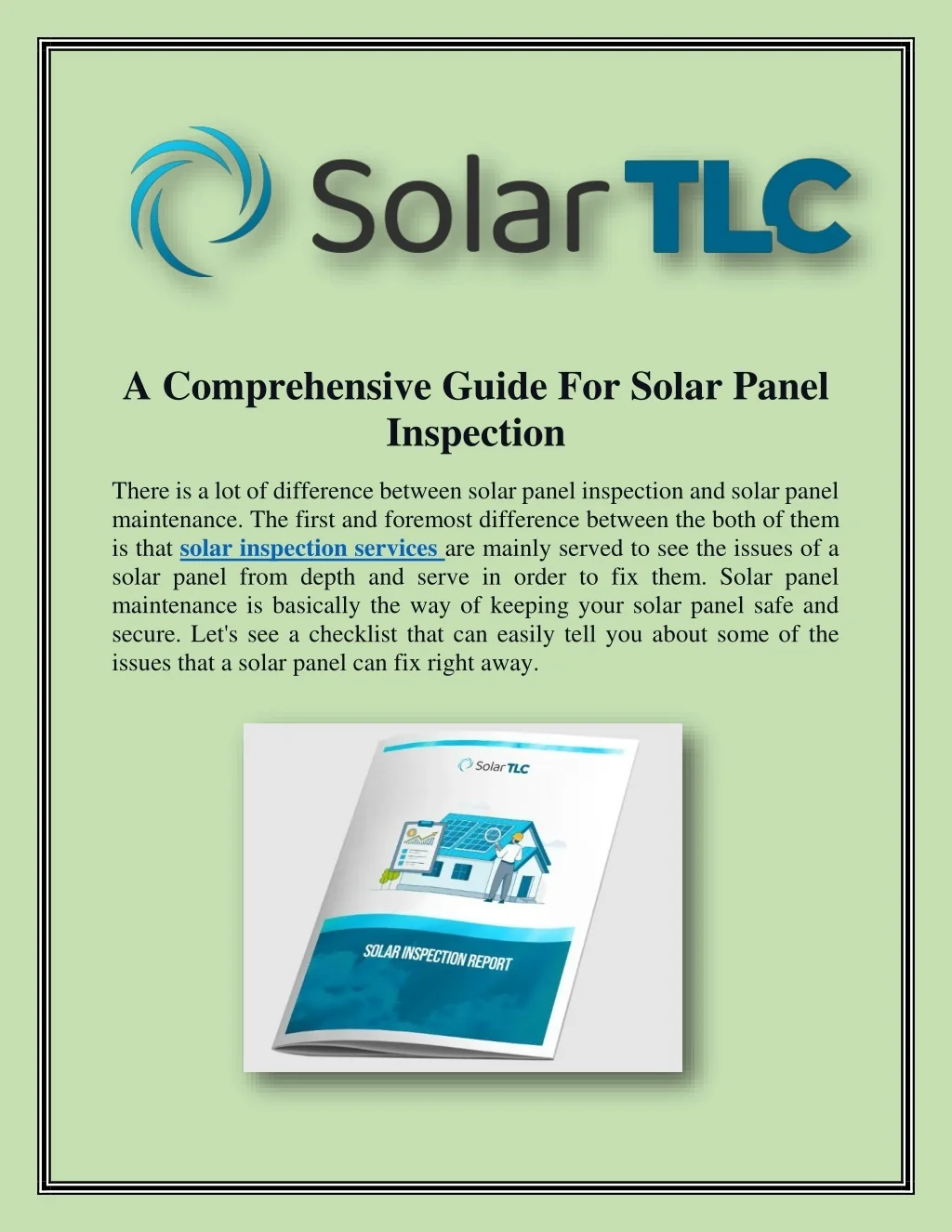 PPT - A Comprehensive Guide For Solar Panel Inspection PowerPoint ...