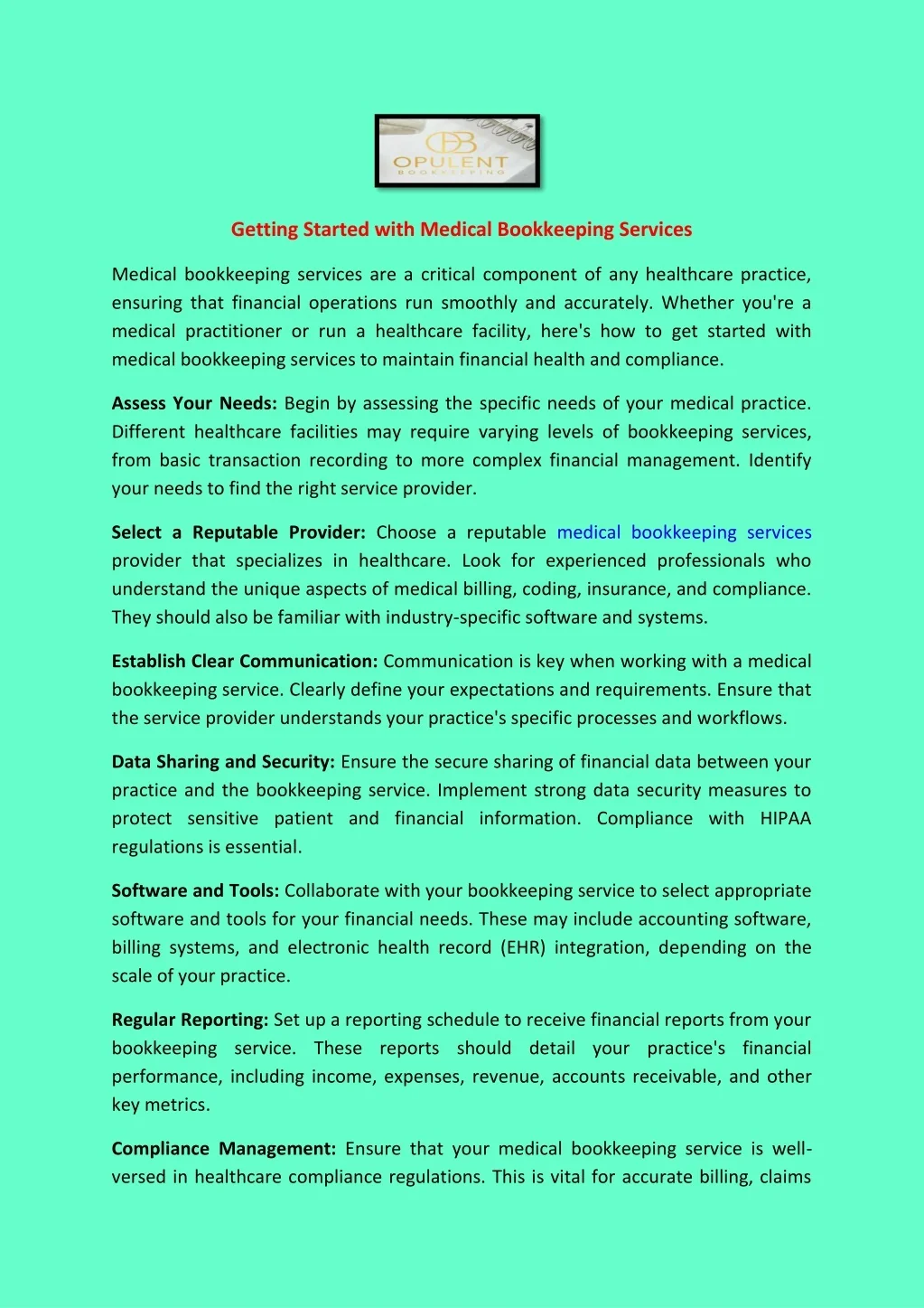 PPT - Getting Started with Medical Bookkeeping Services PowerPoint ...