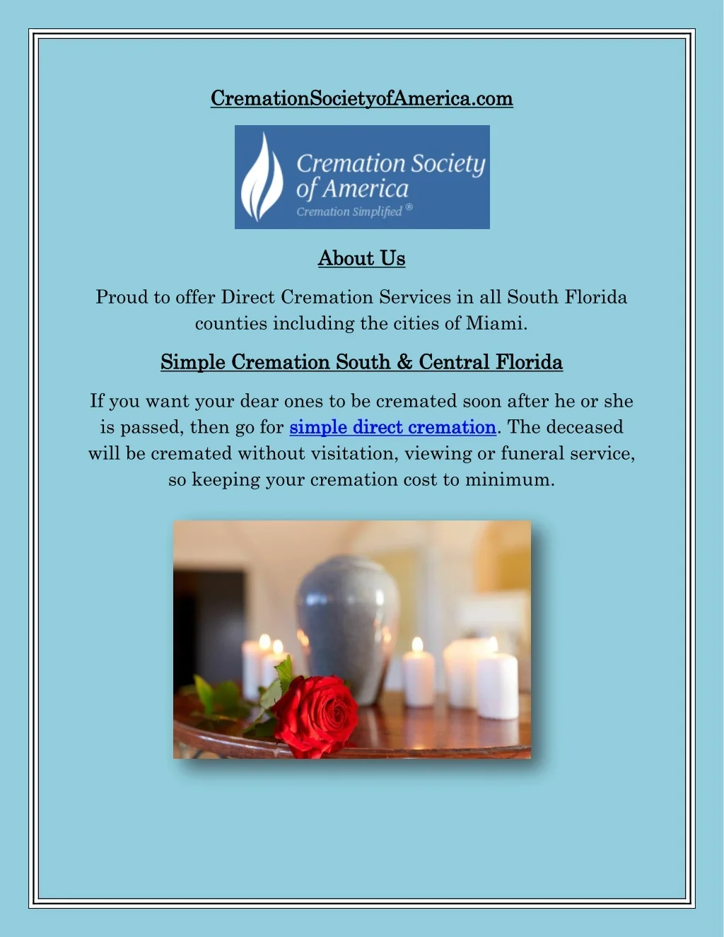 PPT - Simple Cremation Broward County PowerPoint Presentation, free ...