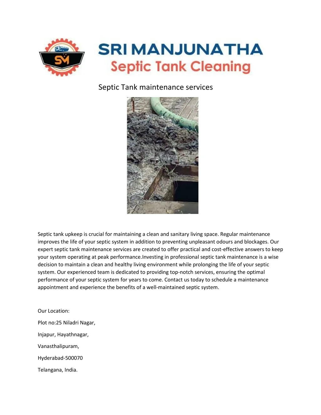 PPT - septic tank maintenance service PowerPoint Presentation, free ...