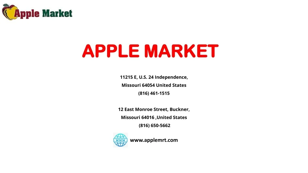 PPT - Apple Market ppt PowerPoint Presentation, free download - ID:12634881