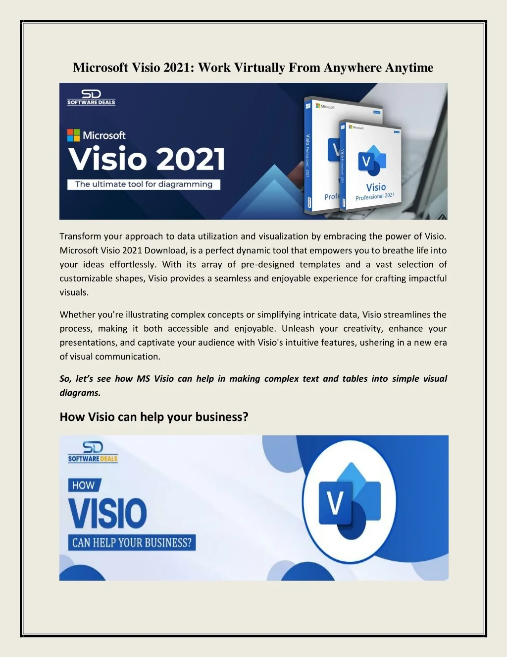 PPT - Microsoft Visio 2021: Work Virtually From Anywhere Anytime ...