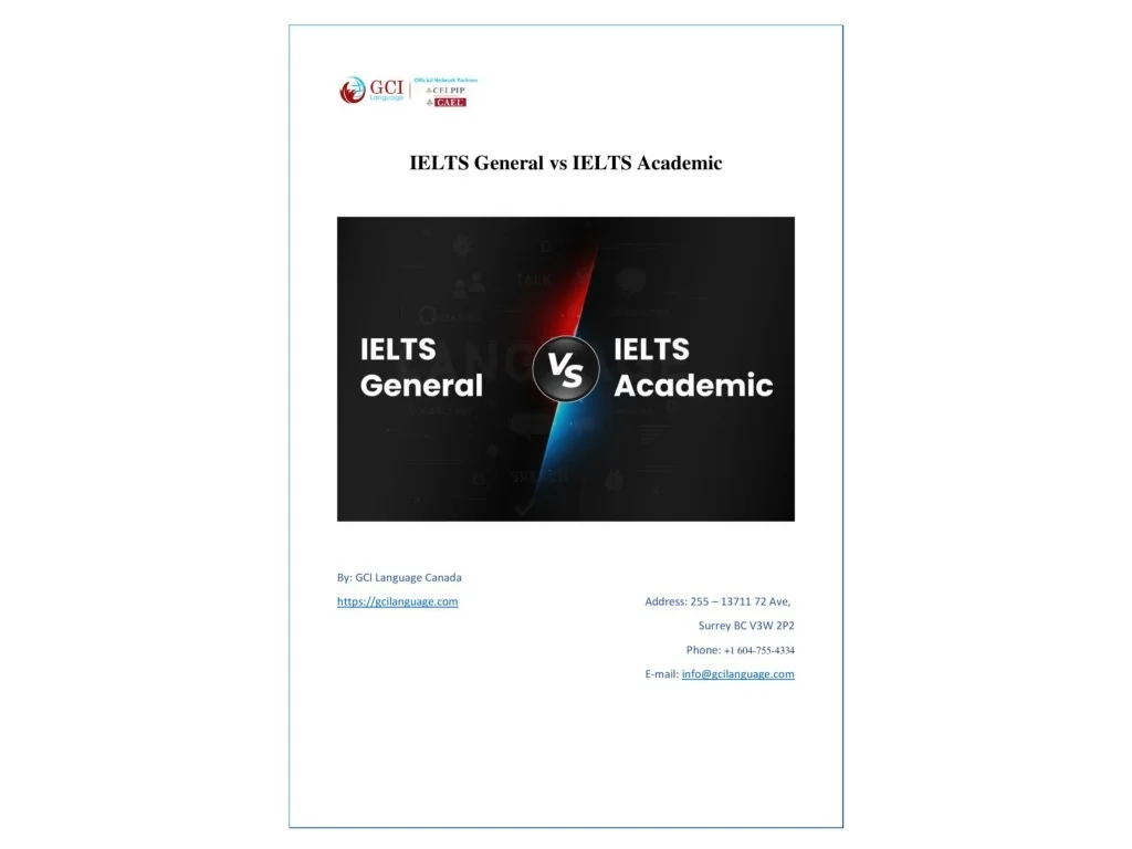 PPT - IELTS General vs IELTS Academic PowerPoint Presentation, free ...