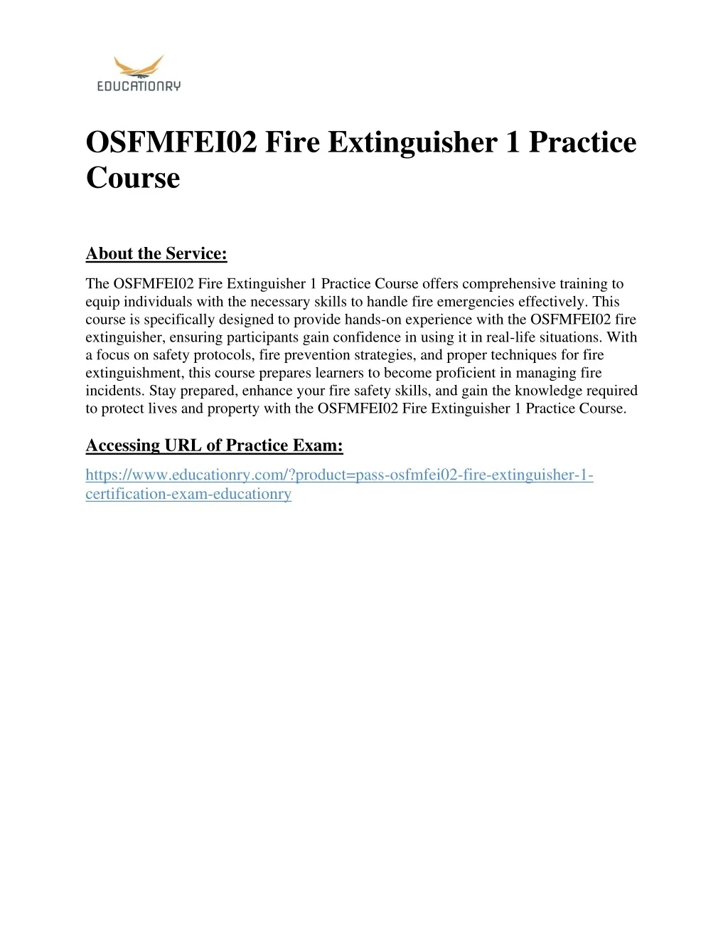 PPT - OSFMFEI02 Fire Extinguisher 1 Practice Course PowerPoint ...