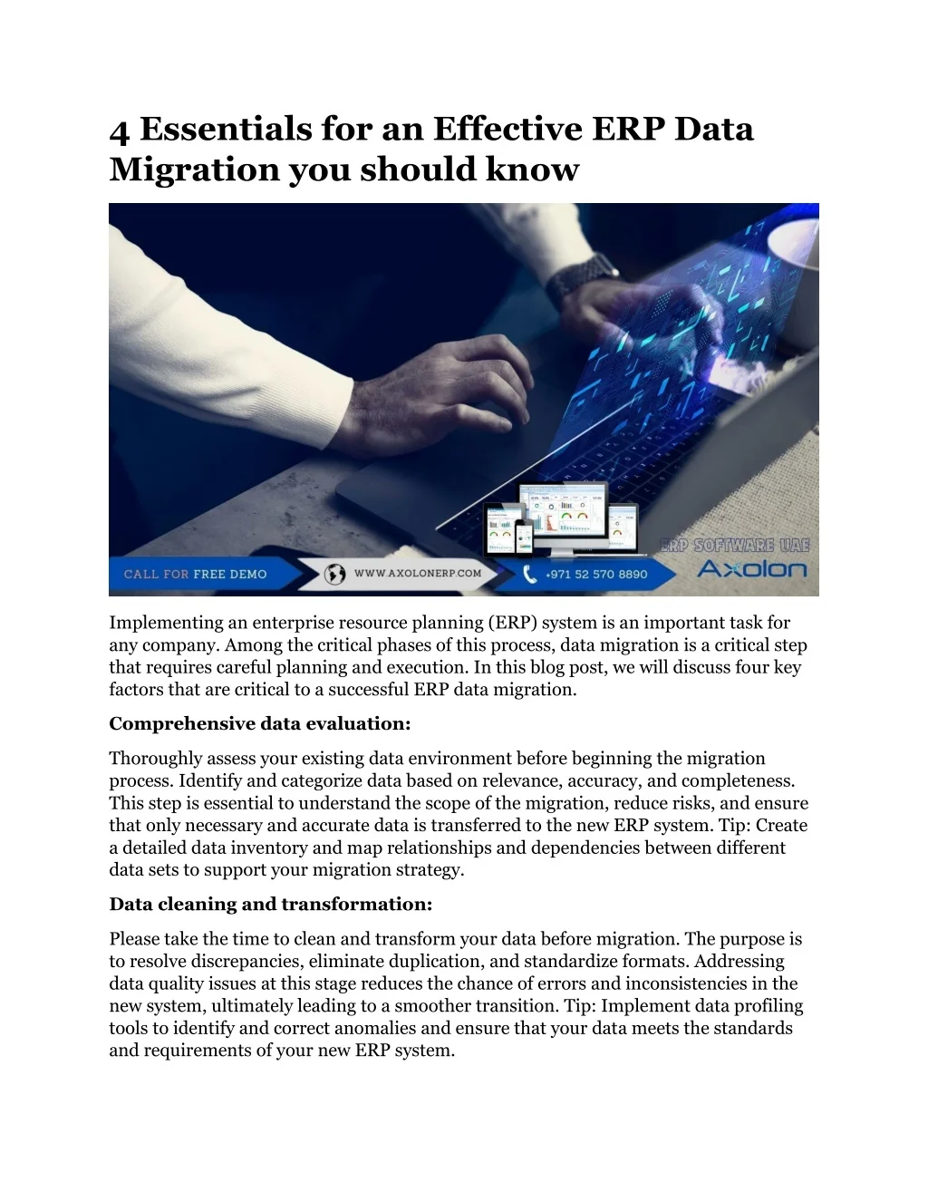 PPT - 4 Essentials for an Effective ERP Data Migration you should know PowerPoint Presentation ...