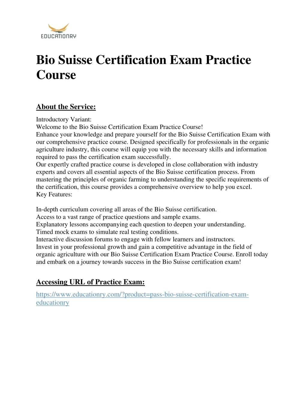 PPT - Bio Suisse Certification Exam Practice Course PowerPoint ...