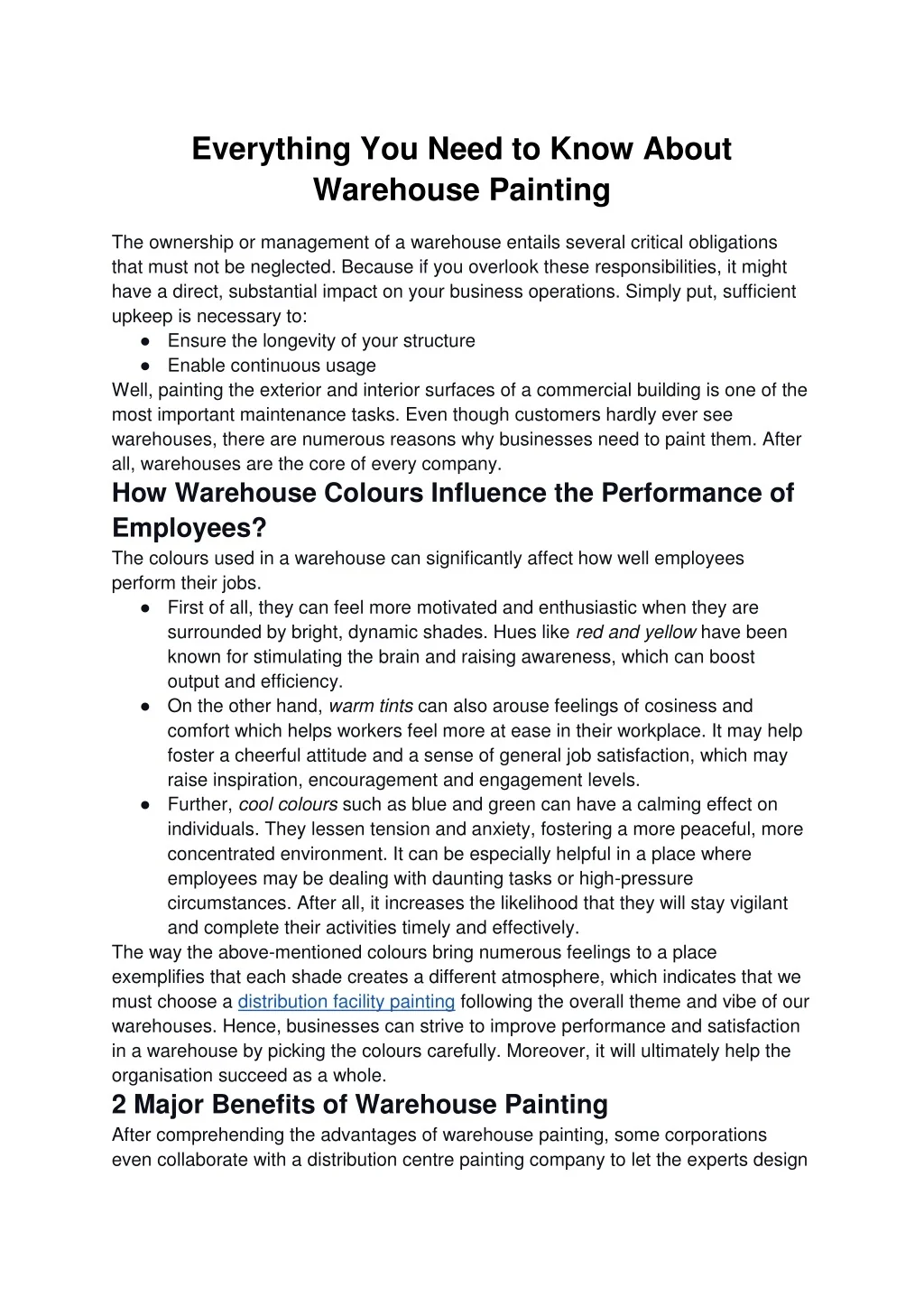 PPT - Everything You Need to Know About Warehouse Painting PowerPoint ...