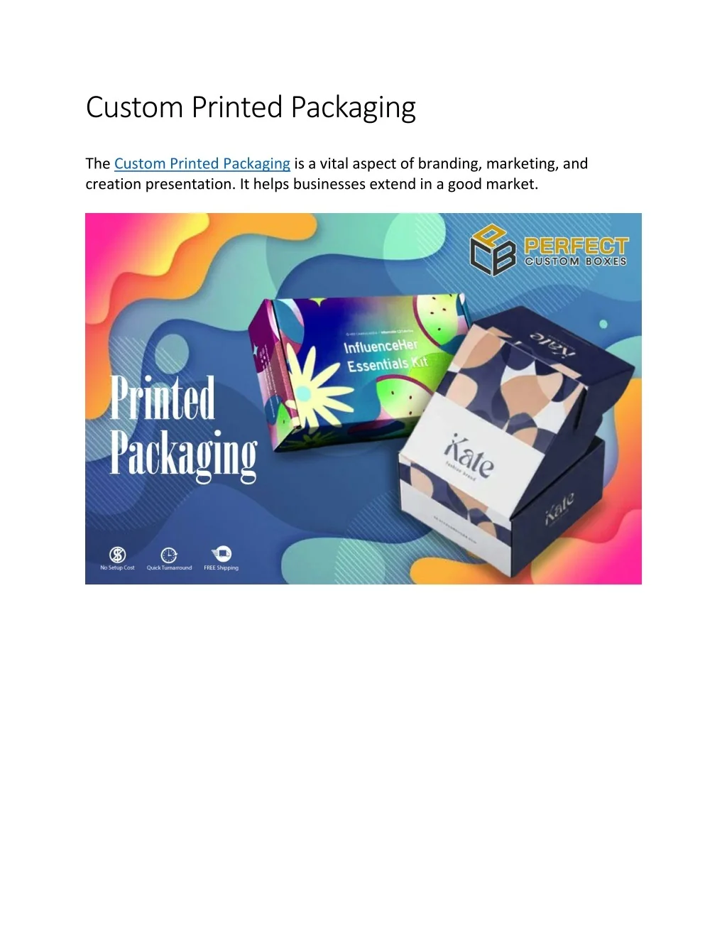 PPT - Custom Printed Packaging PowerPoint Presentation, free download ...