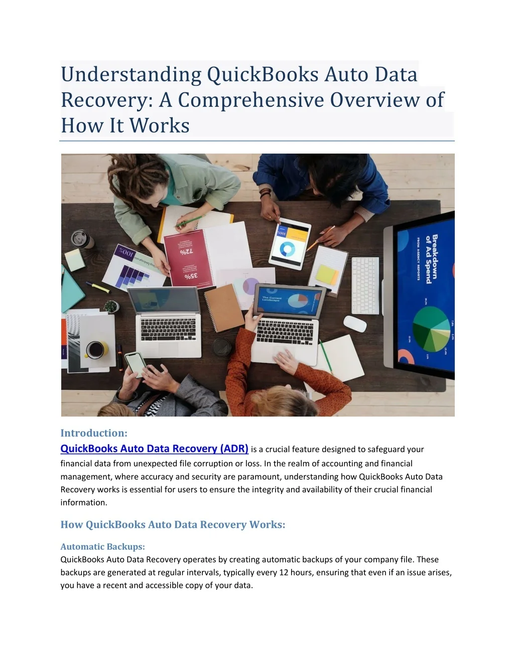 PPT - Understanding QuickBooks Auto Data Recovery PowerPoint ...