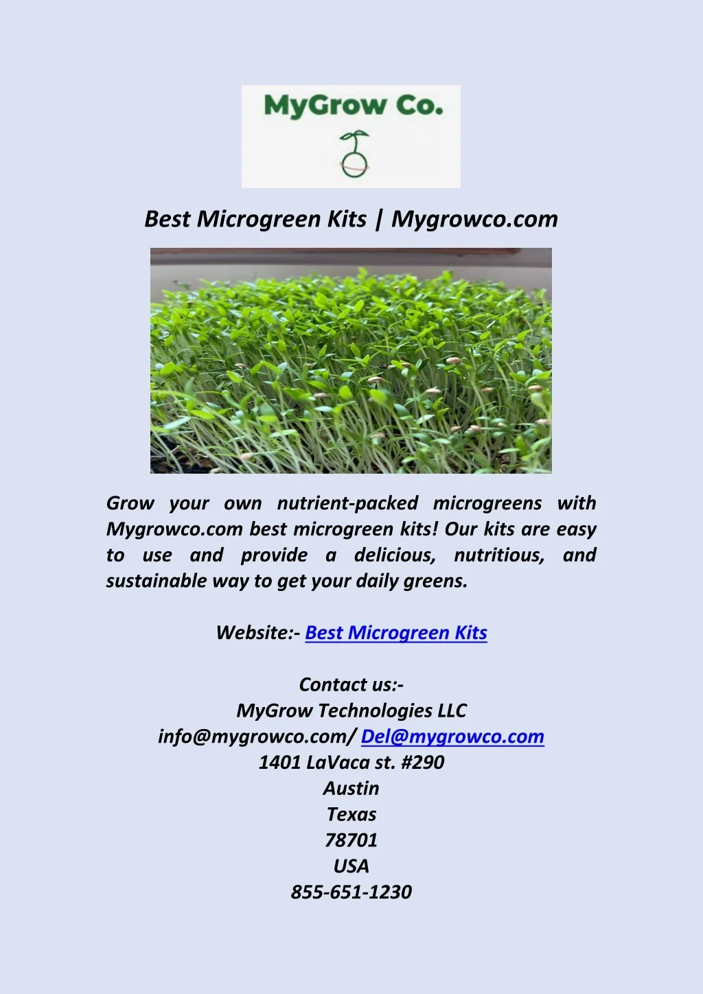PPT - Best Microgreen Kits Mygrowco com PowerPoint Presentation, free ...