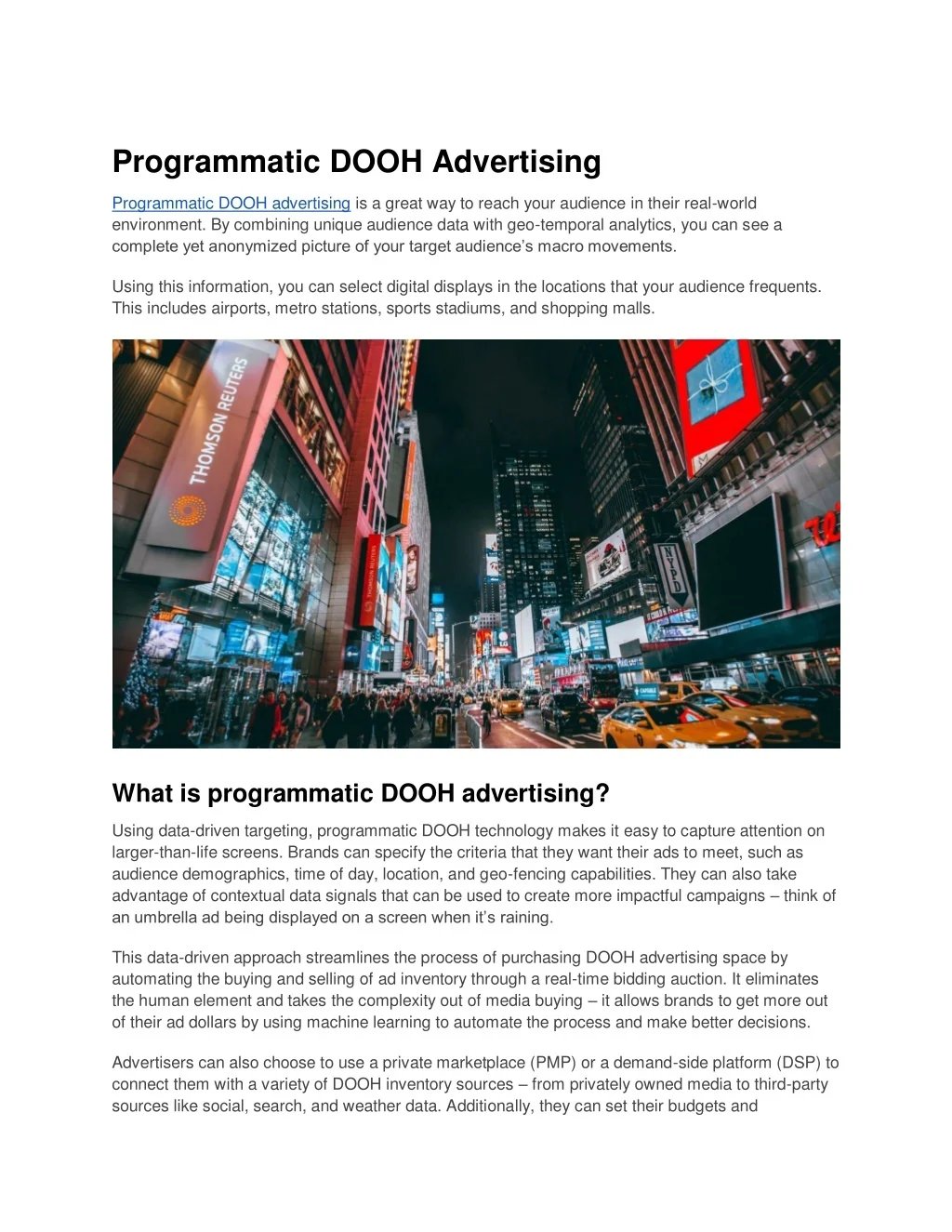 PPT - Programmatic DOOH Advertising PowerPoint Presentation, free ...